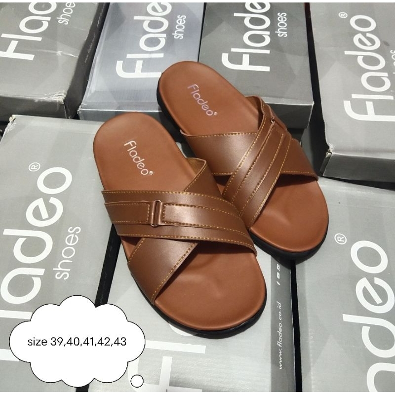 Jual sandal pria dewasa fladeo branded terbaru brand | Shopee Indonesia