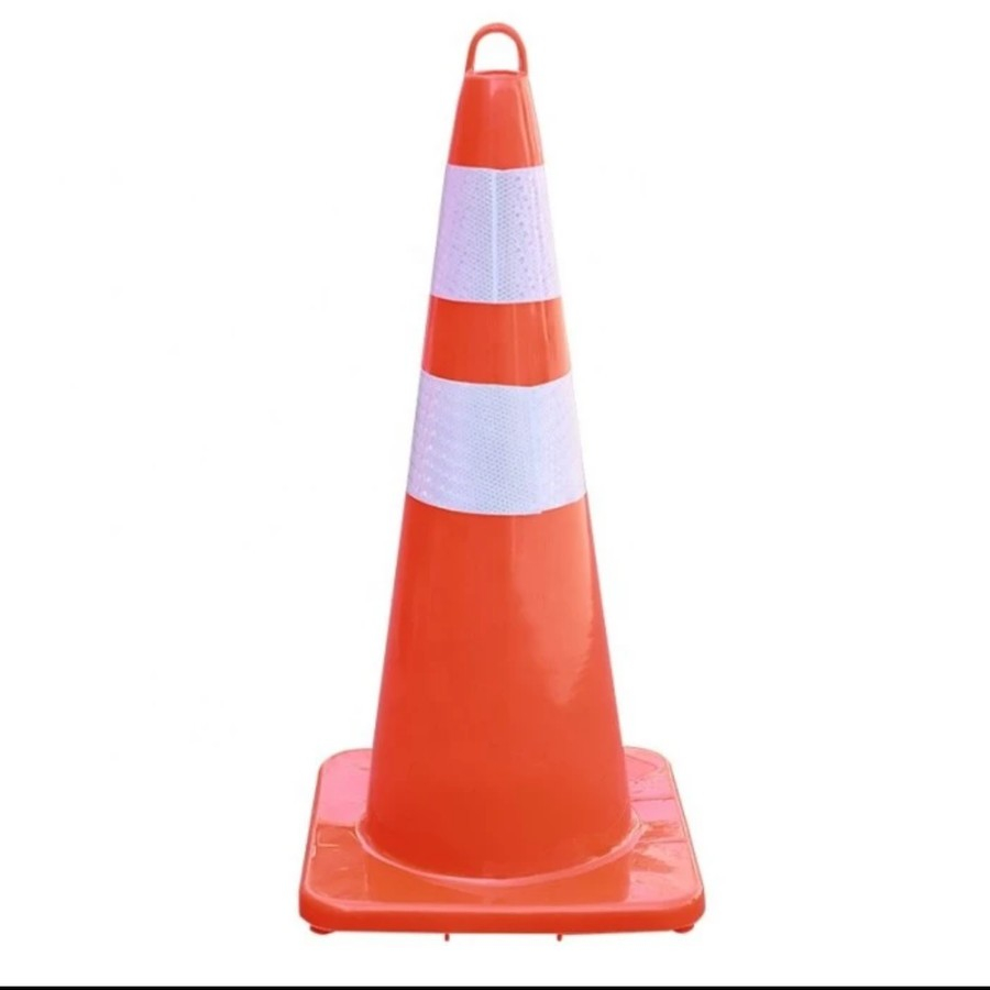 Jual Safety Traffic Kerucut Cone 70cm Bahan PVC Rubber | Shopee Indonesia