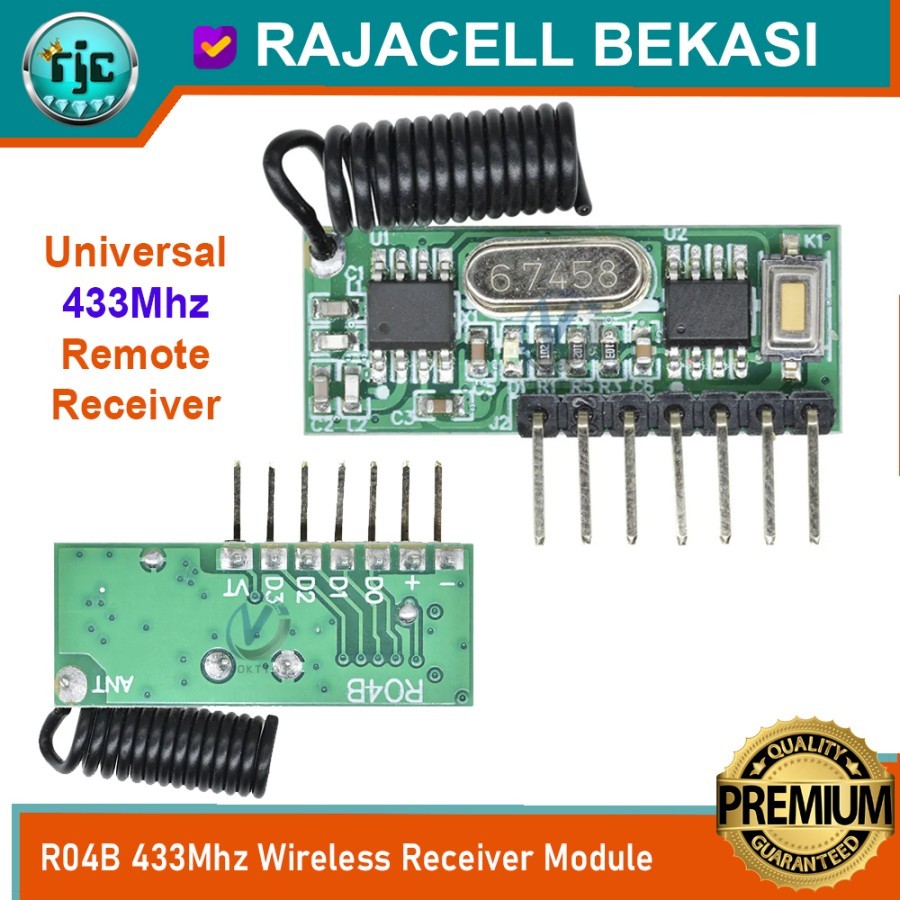 Jual R04B 433Mhz Universal Wireless Receiver Module Programmable ...