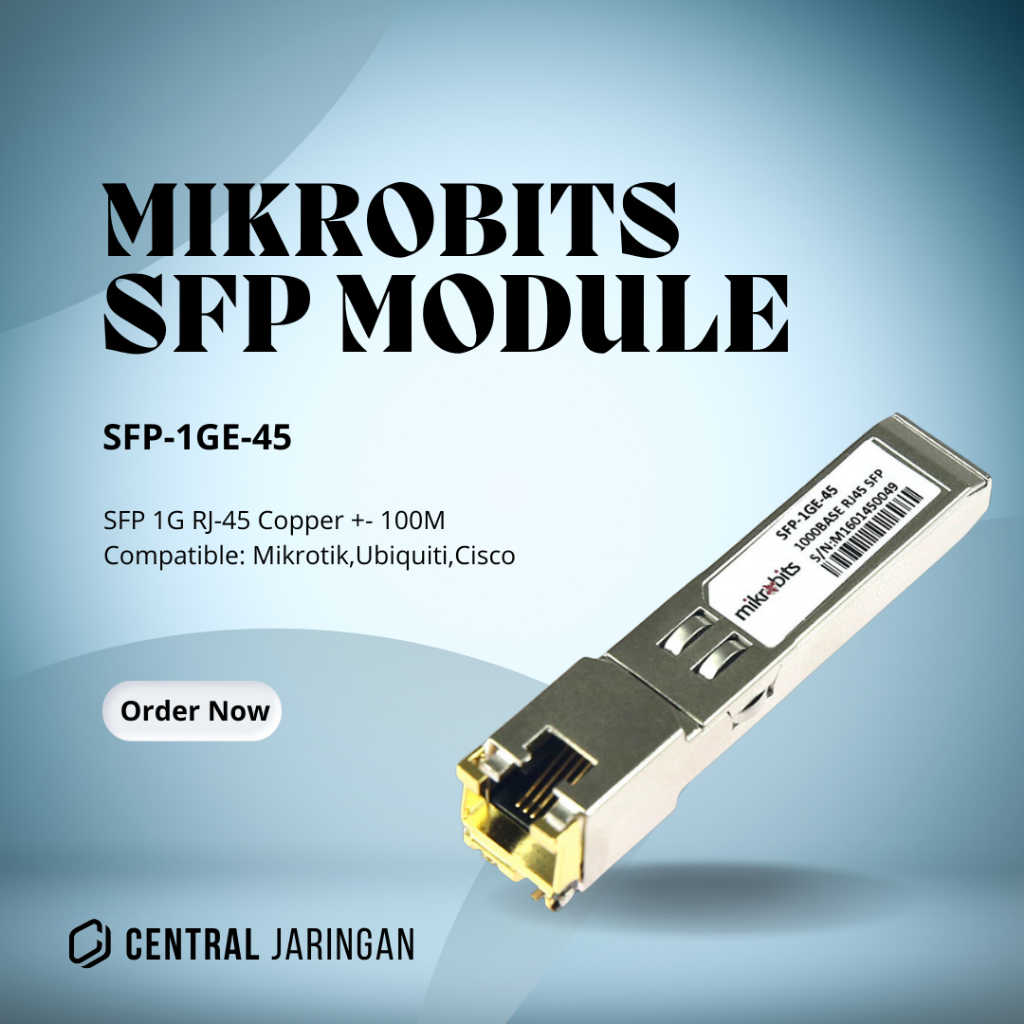 Jual Mikrobits SFP Transceiver (RJ45) SFP-1GE-45 | Shopee Indonesia