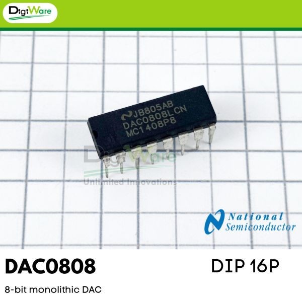 Jual DAC0808 8-bit monolithic DAC DIP 16 Pin | Shopee Indonesia
