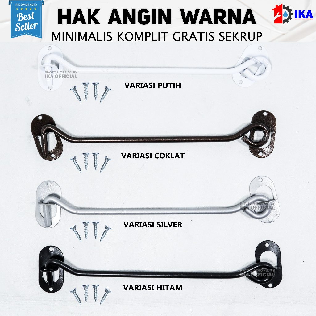 Jual hak angin proyek 6 mm x 19 cm kunci jendela kait jendela cantolan ...
