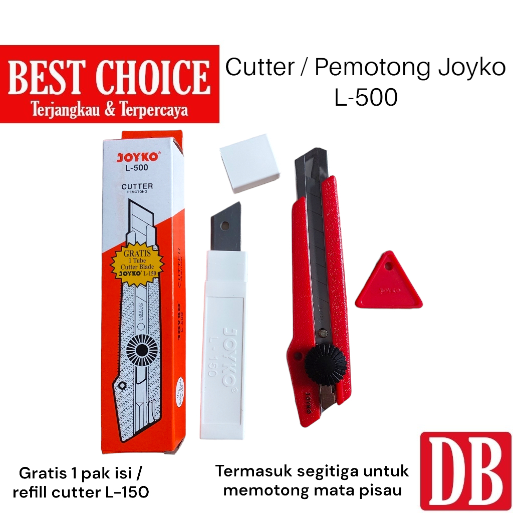 Jual Cutter / Kater Besar Joyko L-500 (Bonus Refill Cutter) | Shopee ...
