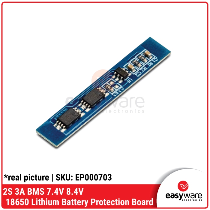 Jual BMS 2S 3A Li-ion Lithium Battery 7.4V 8.4V 18650 Charger Protection Board Module | Shopee ...