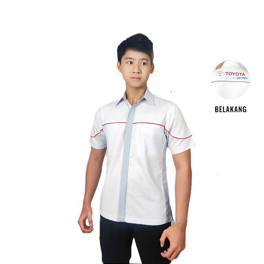 Jual Seragam Kerja Kantor Kemeja Kerja Pria Casual Kemeja Seragam Kerja ...