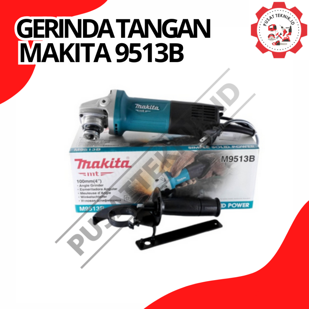 Jual MAKITA M9513B MESIN GERINDA TANGAN 4INCH ANGLE GRINDER MAKITA M ...