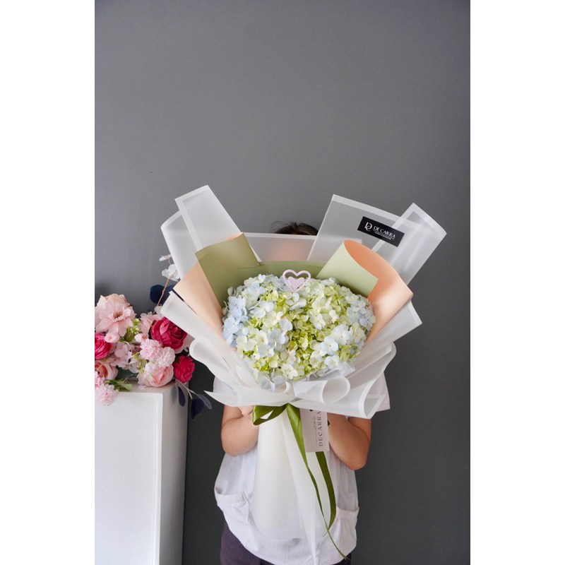 Jual Hydrangea Bouquet / Buket Hortensia / Fresh Flowers Bouquet ...