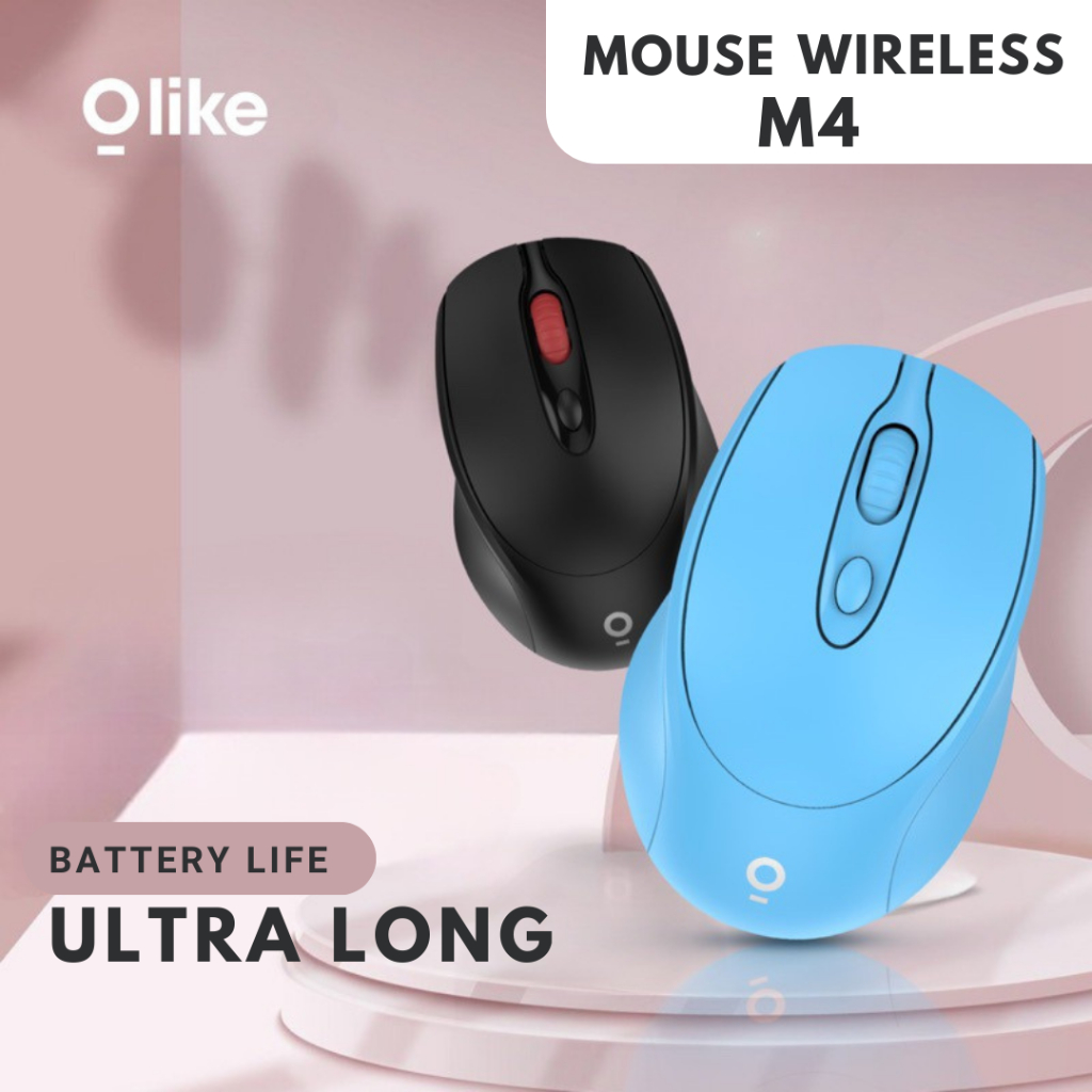 Jual Olike M4 Mouse Wireless Rechargeable Baterai 500mAh 1600 DPI ...