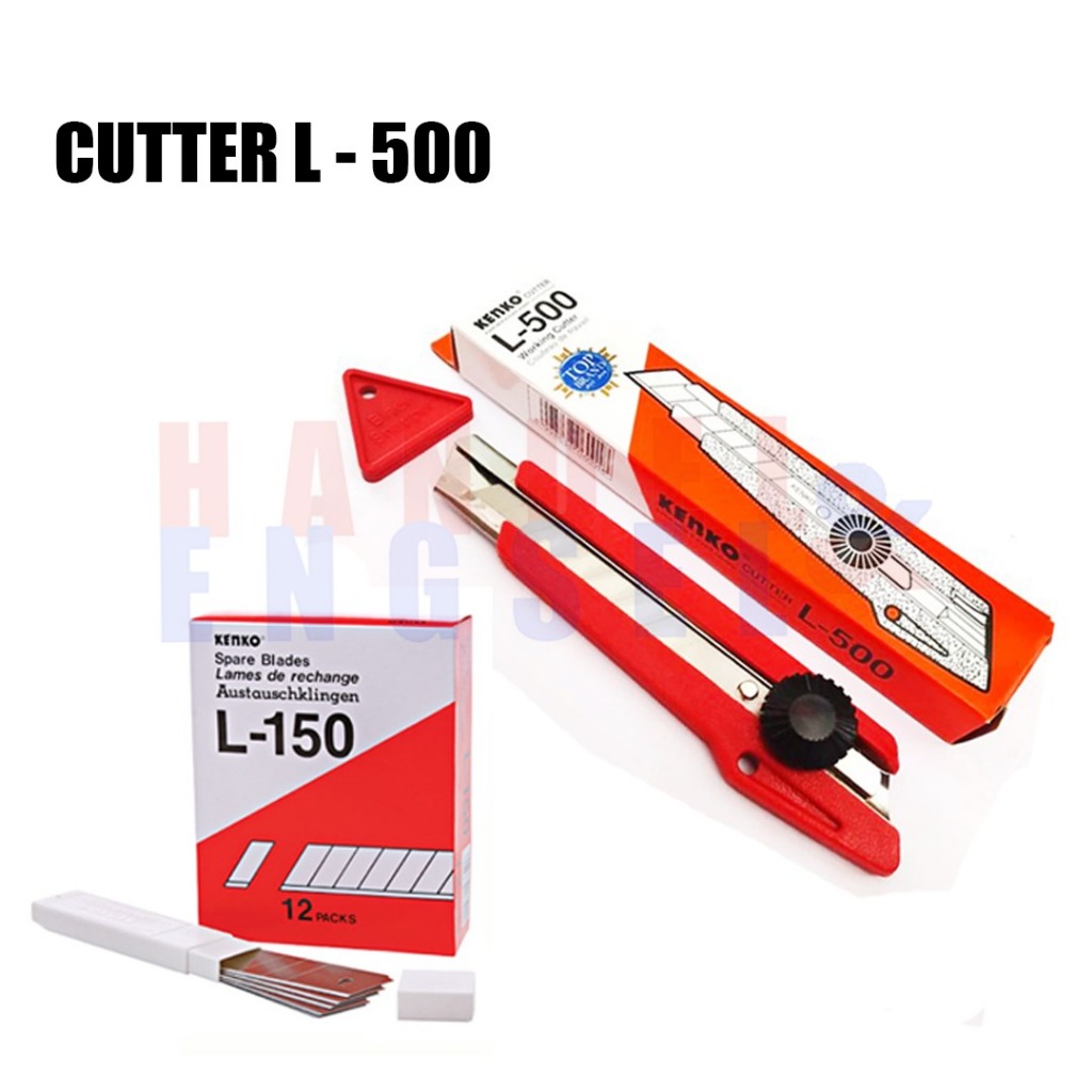 Jual Cutter KENKO L 500 Cutter Besar dan REFIL Cutter L 150 | Shopee ...
