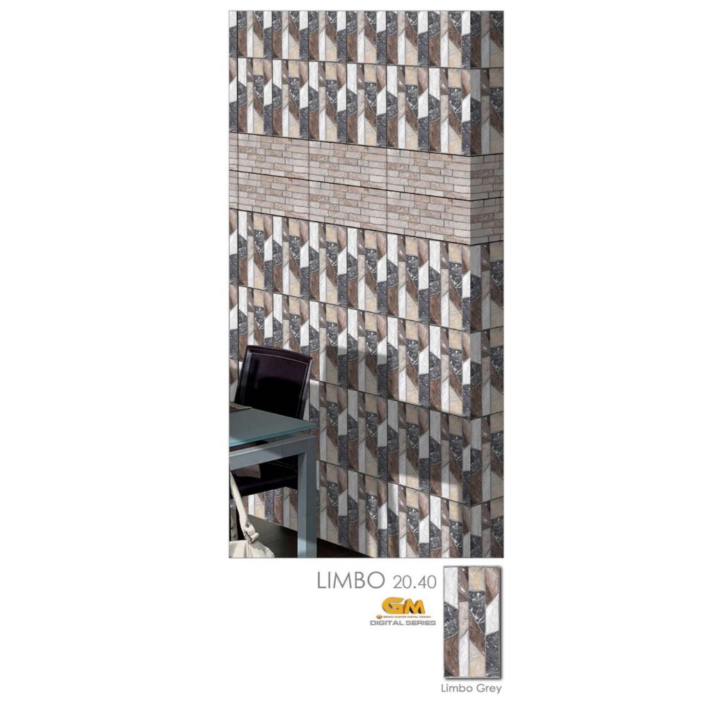 Jual Keramik Dinding GRAND MASTER Limbo grey 20x40 KW 1 | Shopee Indonesia