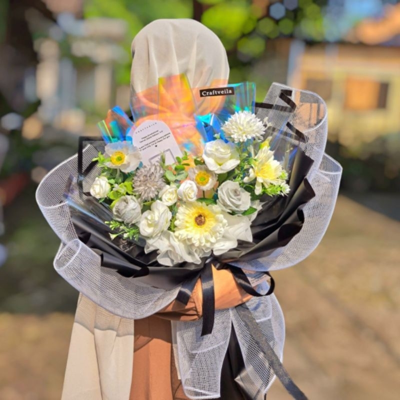 Jual CRAFTVEILA BOUQUET | Buket Bunga Artificial (L) | Everlasting ...