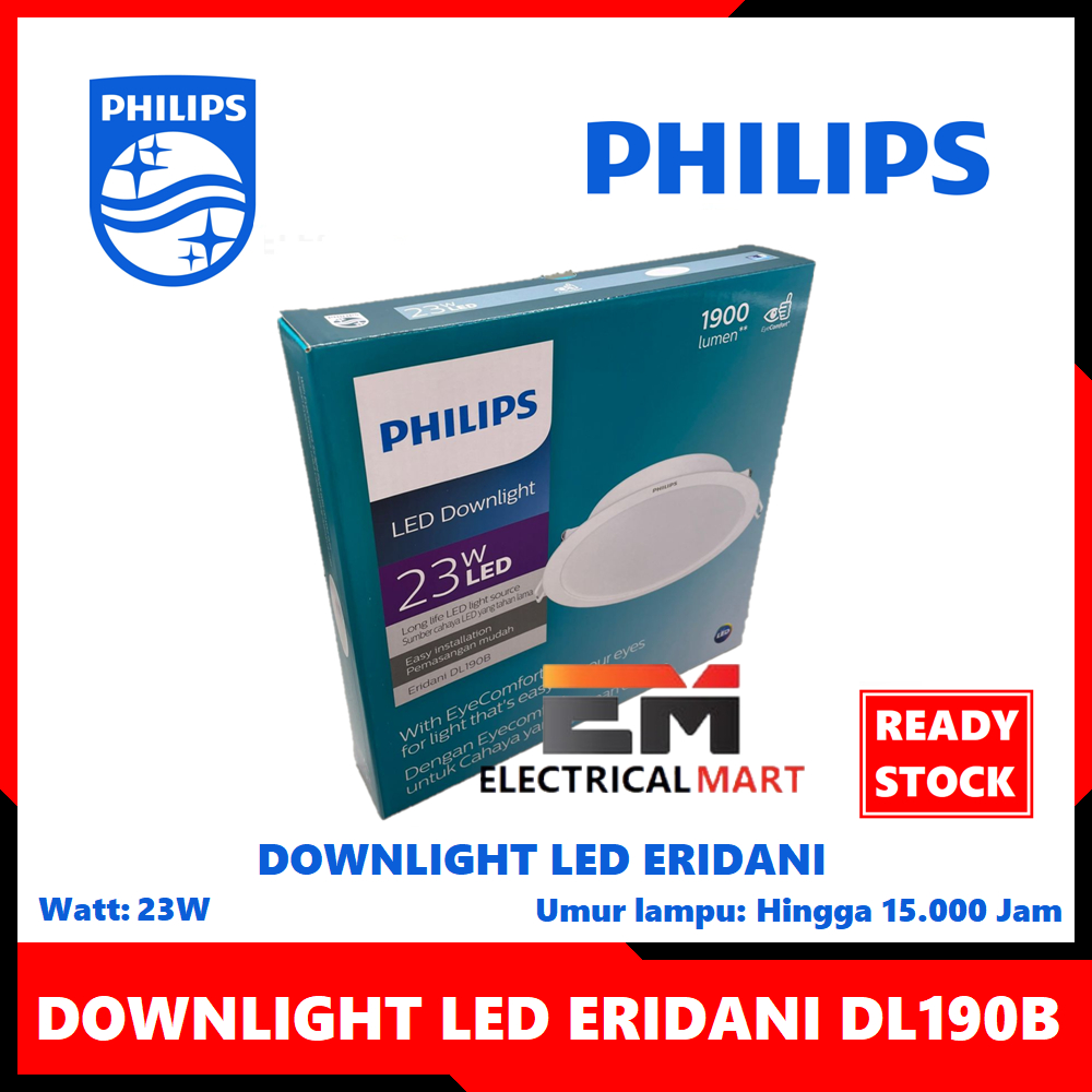 Jual Downlight LED Philips Eridani 23W Putih atau Kuning (23 W Watt ...
