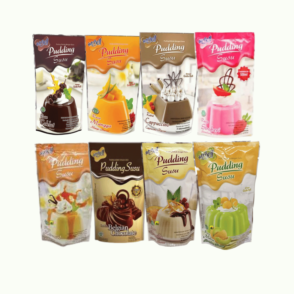 Jual NutriJell Pudding Susu Nutri Jel Powder Pouch Semua Rasa | Shopee Indonesia