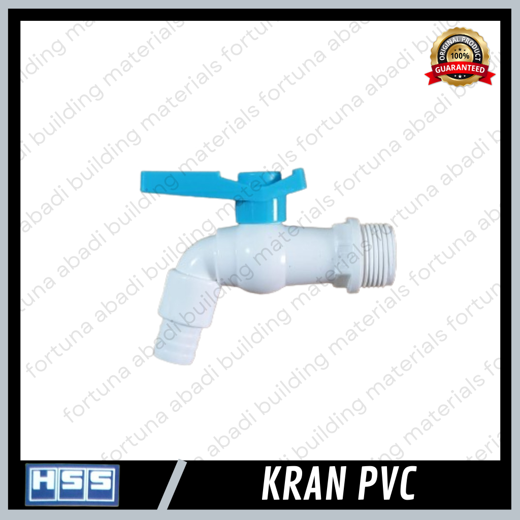 Jual Kran Air Pvc Merk HSS Ukuran 1/2" 3/4"Inch Kran Air | Shopee Indonesia