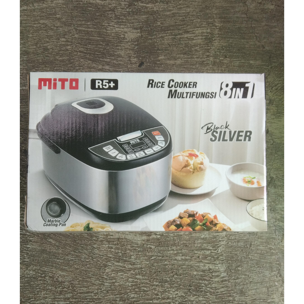 Jual MITO Digital Rice Cooker R5+ Magic Com Penanak Nasi 2L Black Silver | Shopee Indonesia