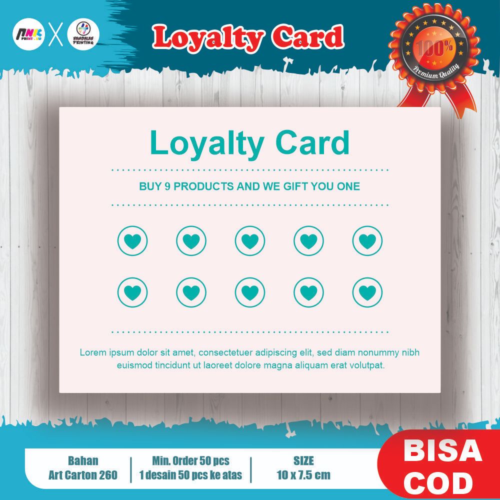 Jual Kartu loyalty custom, kartu member custom, cetak kartu member ...