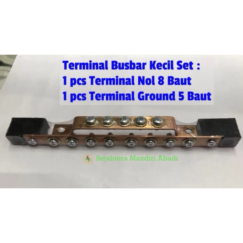 Jual Terminal Nol Arde Ground Set Busbar 1 Terminal Nol + 1 Terminal ...