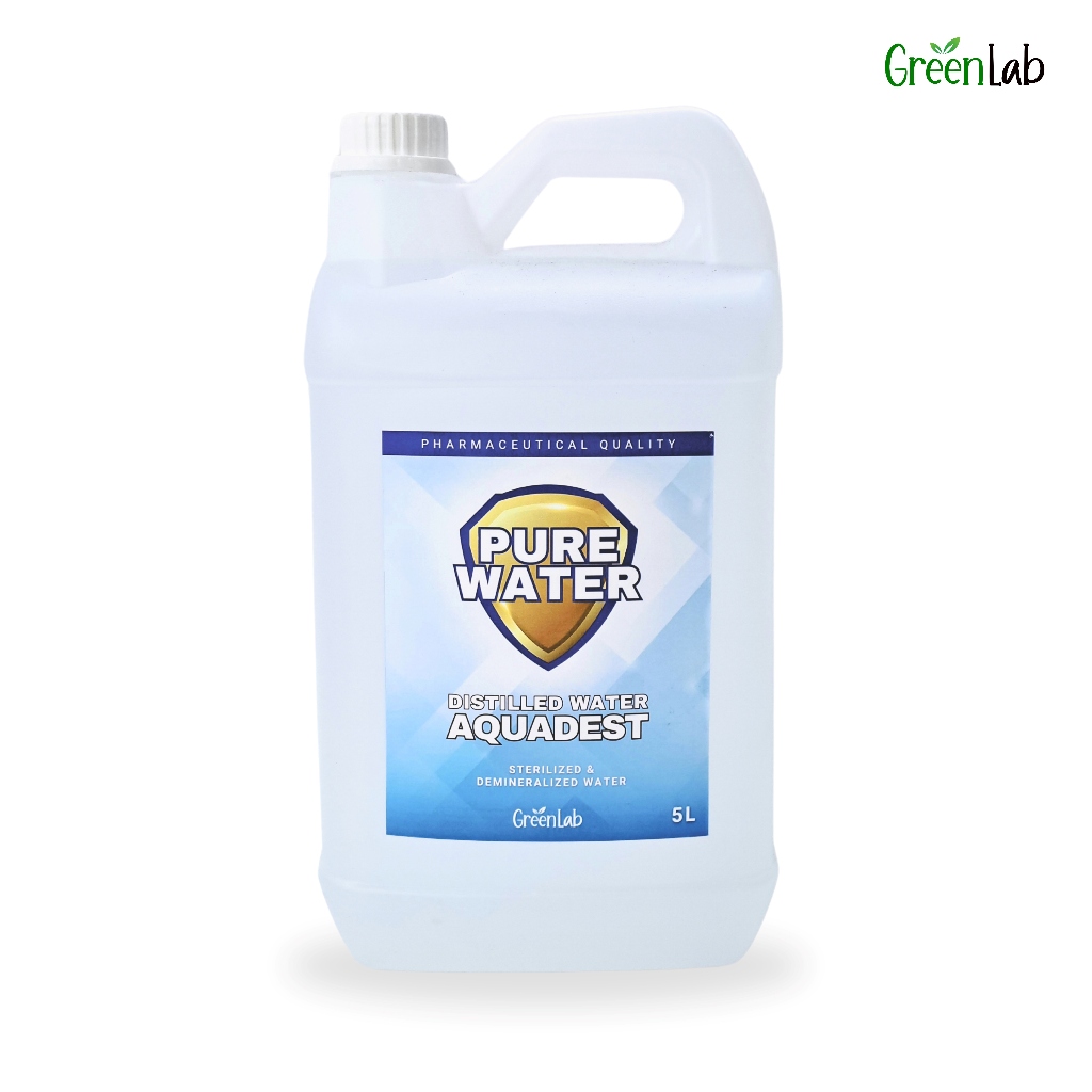 Jual Aquadest Pure Water / Distilled Water 5 Liter / Air Suling 5 Liter ...