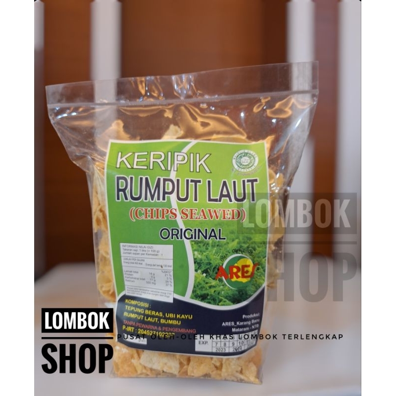 Jual Keripik Rumput Laut Original Khas Lombok Kualitas Terbaik | Shopee ...