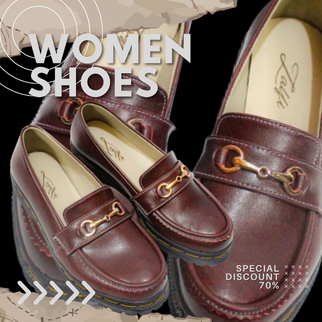 Jual Pambudi_store1 - Sepatu Docmart Wanita Rantai Logam Gold Premium ...