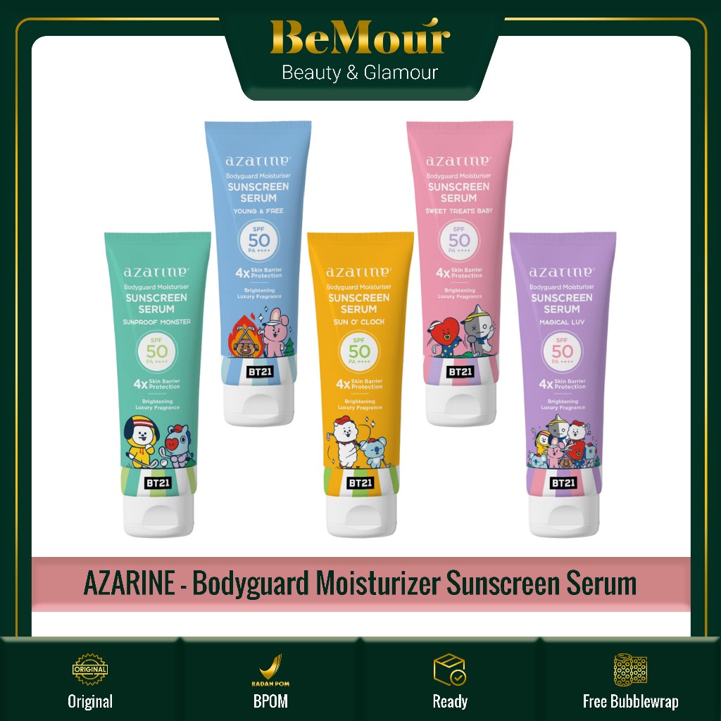 Jual AZARINE - BODY GUARD MOISTURIZER SUNSCREEN SERUM SPF50 PA ...