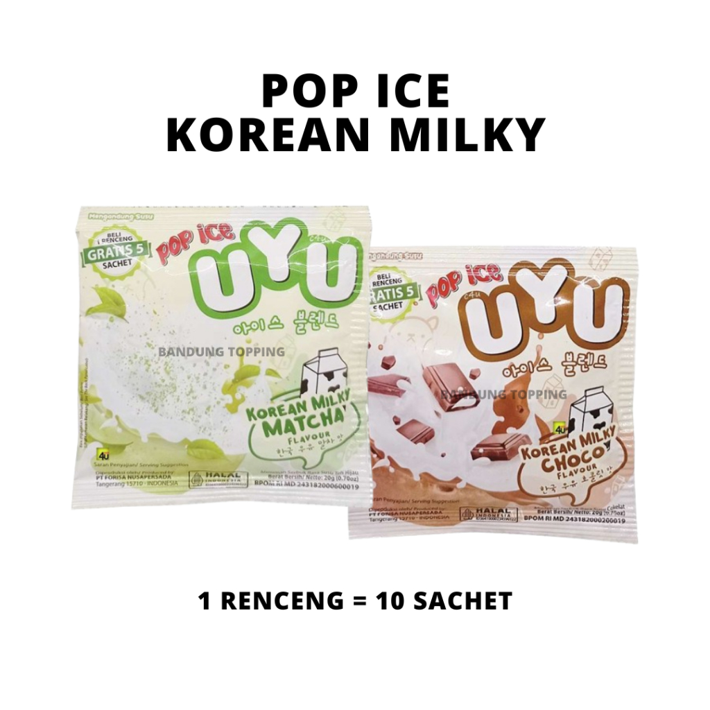 Jual Pop ice UYU korean milky per renceng | Shopee Indonesia