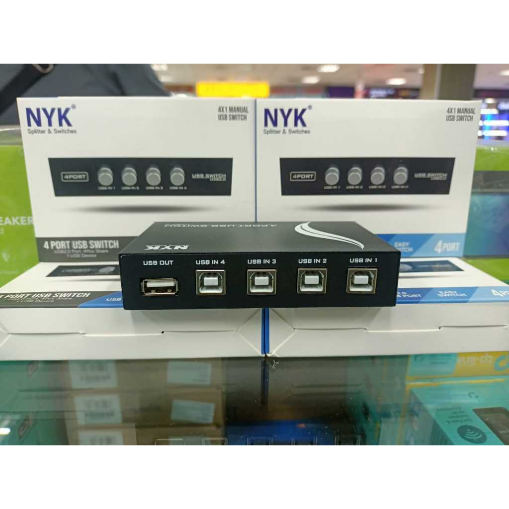 Jual switch printer 4 port manual nyk | Shopee Indonesia