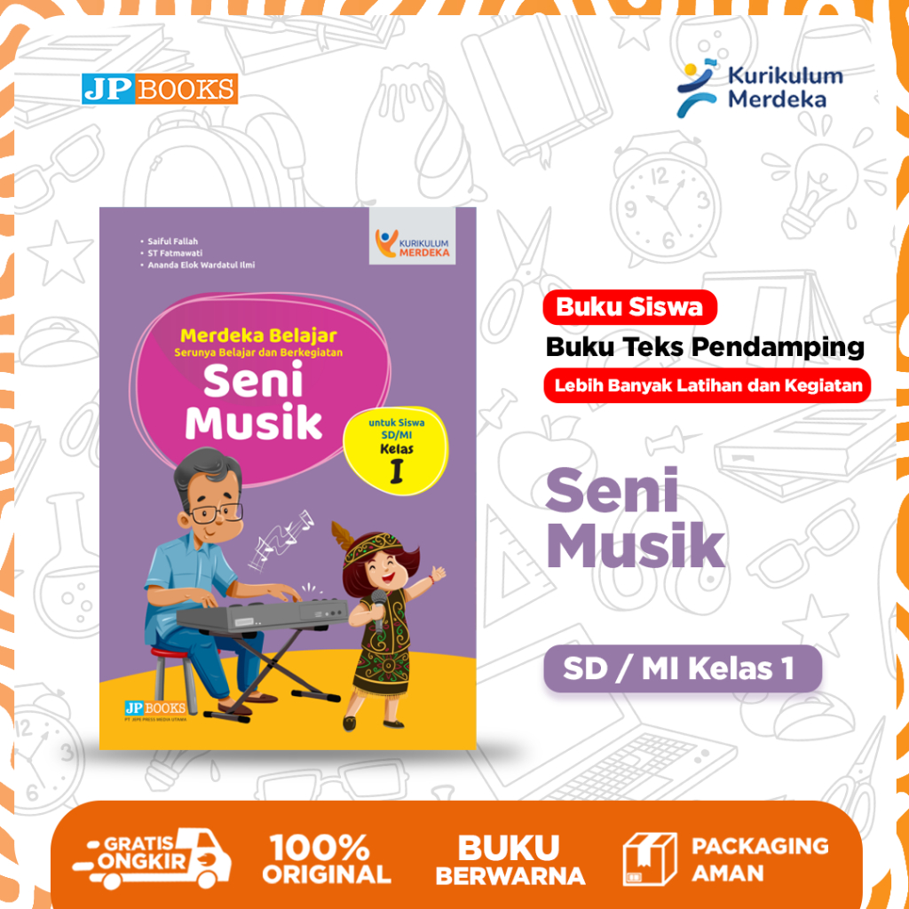 Jual JP Books – Buku Teks Siswa Pendamping Kurmer Sekolah Seni Musik Sd Kelas 1 - Kurikulum ...
