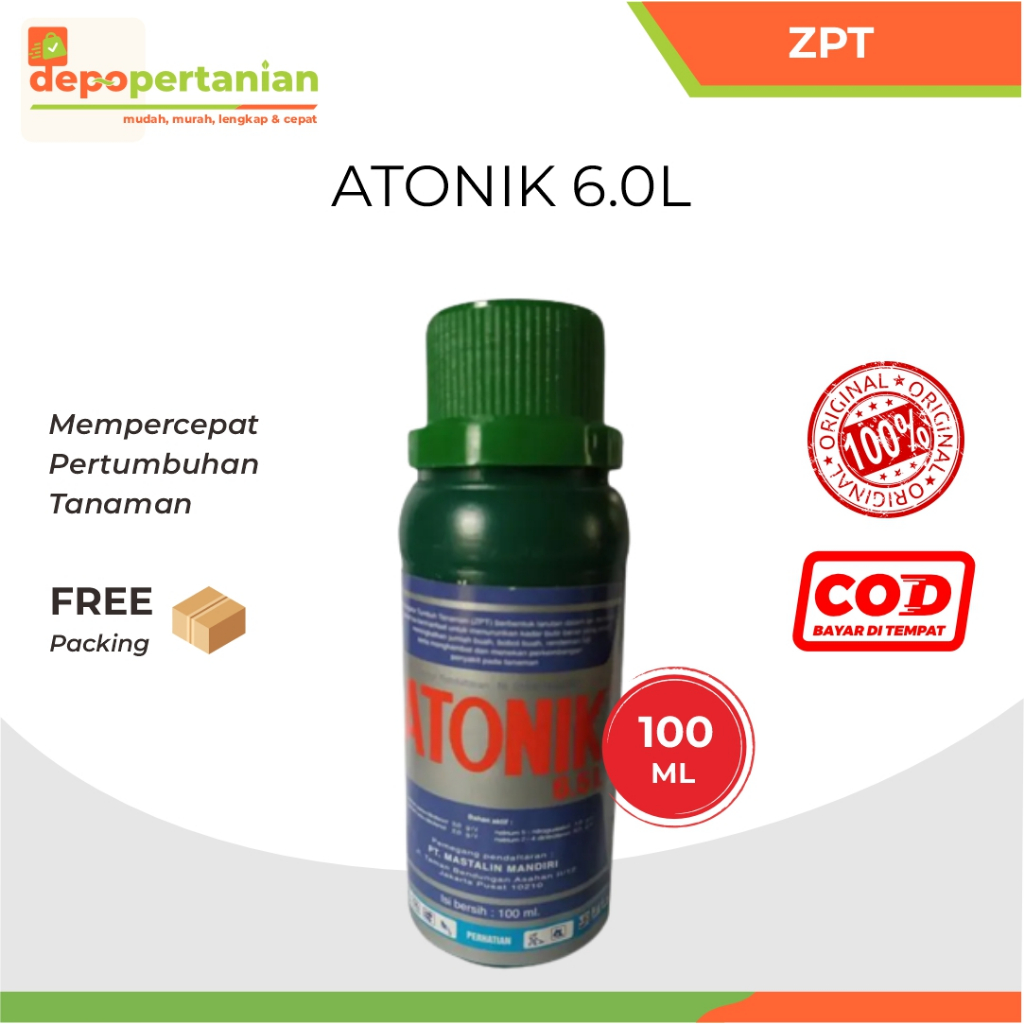 Jual Depo Pertanian - ZPT Atonik 6.0 L 100ml Original Pupuk Cair Zat ...