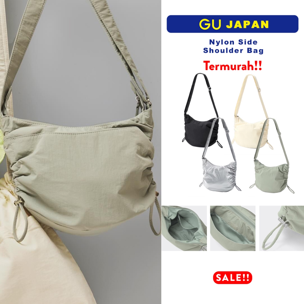 Jual GU JAPAN - GU Nylon Bag (Side Drawstring) | Shopee Indonesia