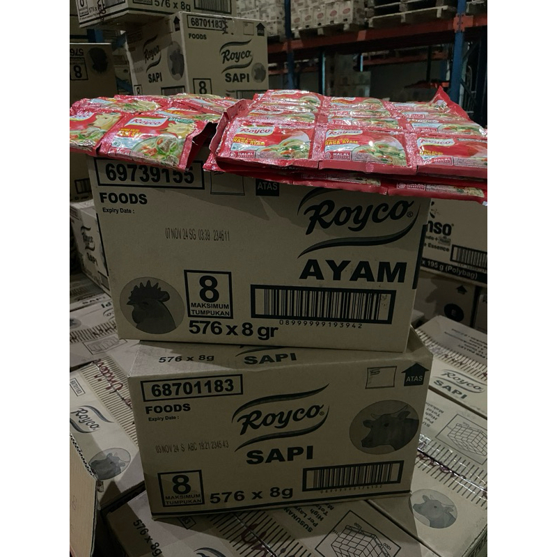 Jual ROYCO SAPI / AYAM (1 dus isi 8 GRAM x 576 SACHET)1KARTON | Shopee ...
