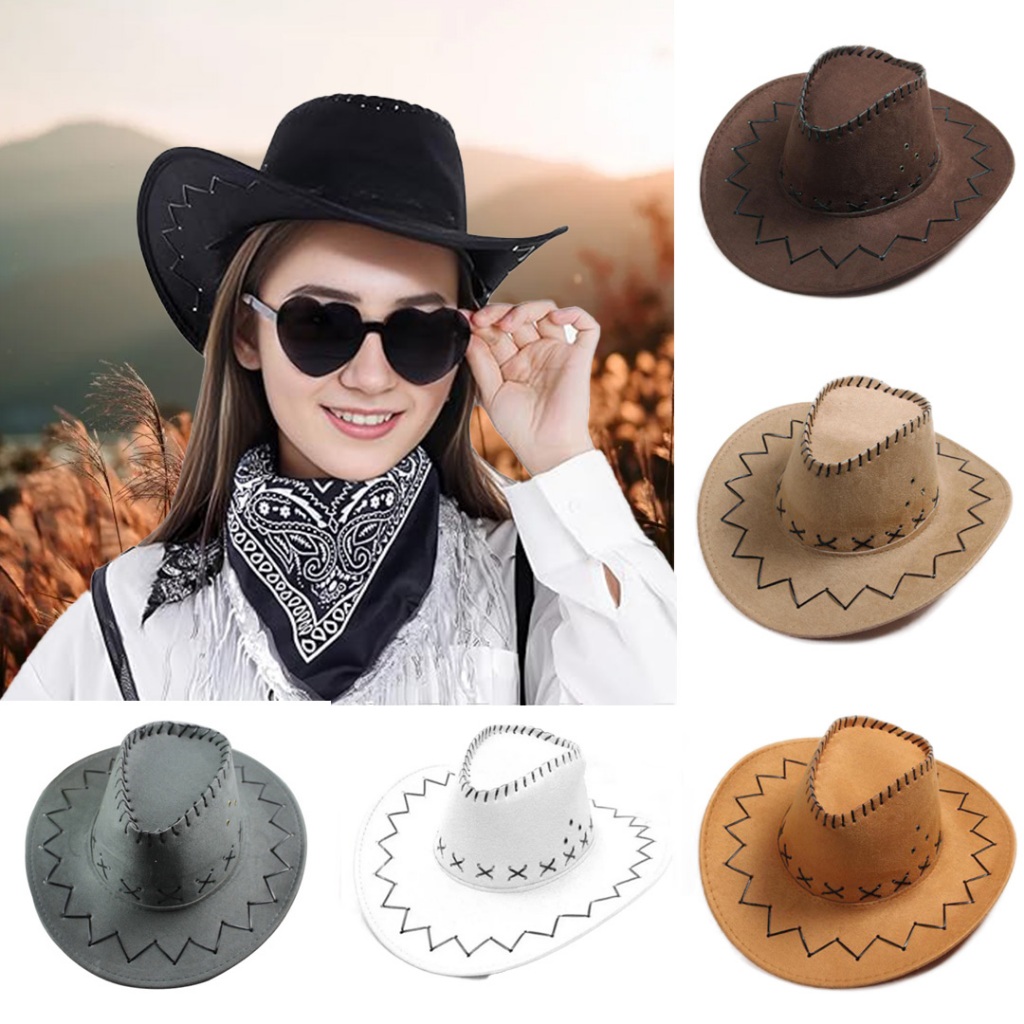 Jual Termurah ! Topi Koboy / Topi Cowboy Amerika Laken Dewasa / Topi ...