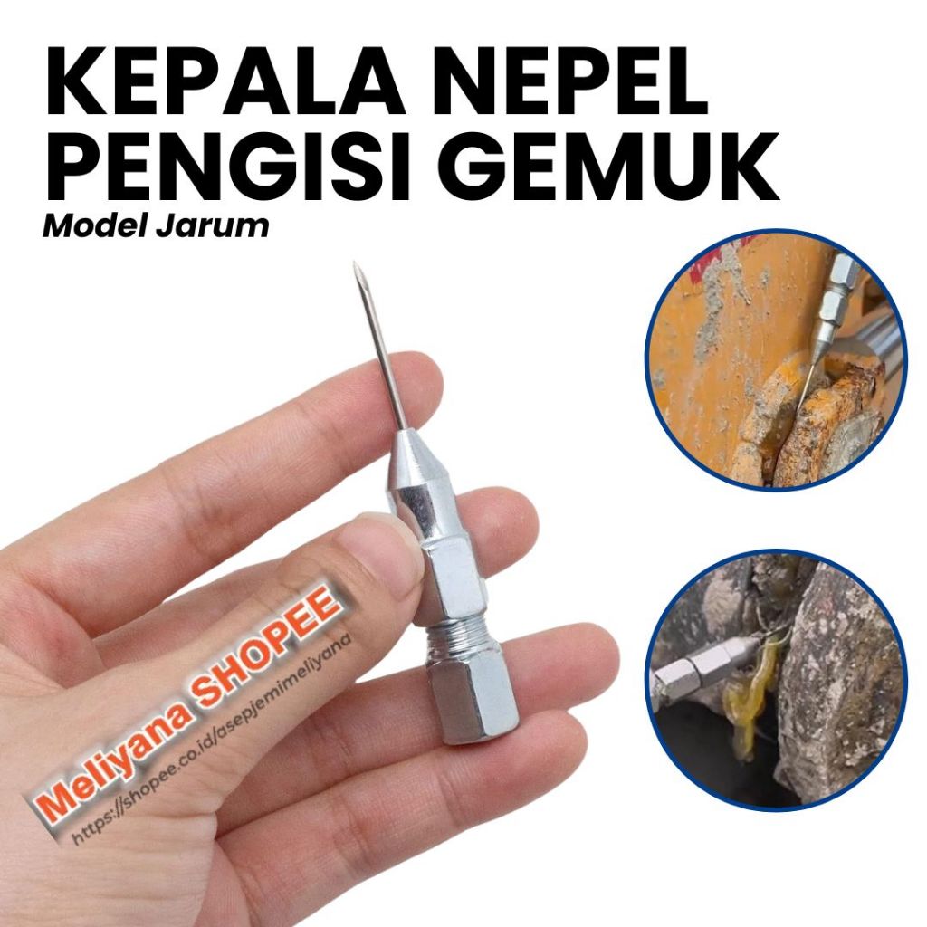 Jual Kepala Grease Gun Pompa Pengisi Gemuk Jenis Jarum Dapat Aksesoris ...