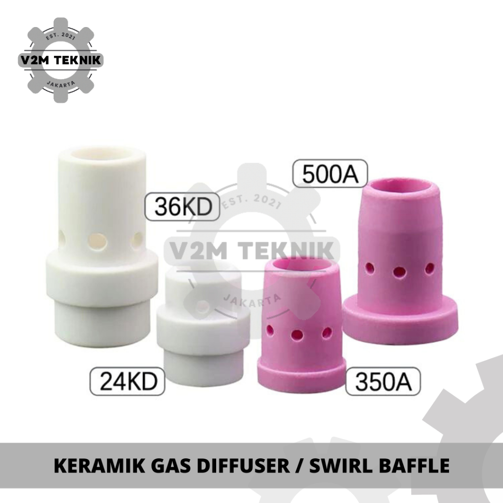Jual Gas Diffuser (HARGA 10 PCS) 24KD 36KD PANA350 PANA500 / Keramik Las Binzel MIG CO2 MB24KD ...