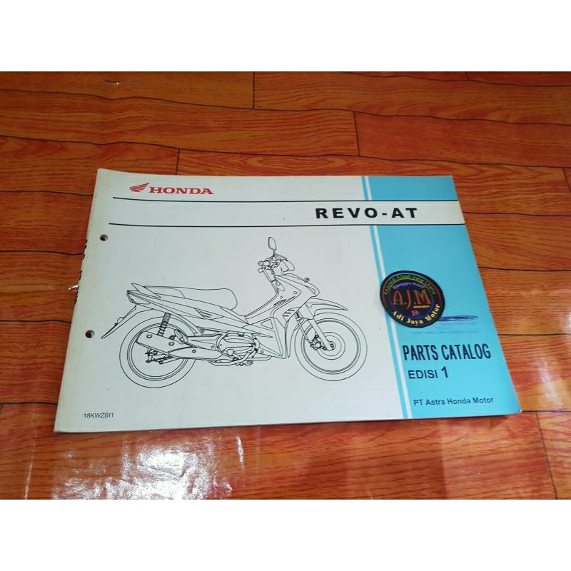Jual Buku Part Catalog Katalog Copian Honda Revo AT Matic | Shopee ...