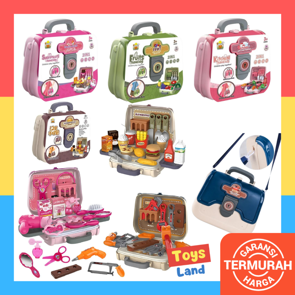 Jual Mainan Koper Pretend Play Mainan Masak Masakan Anak Mainan Make Up ...