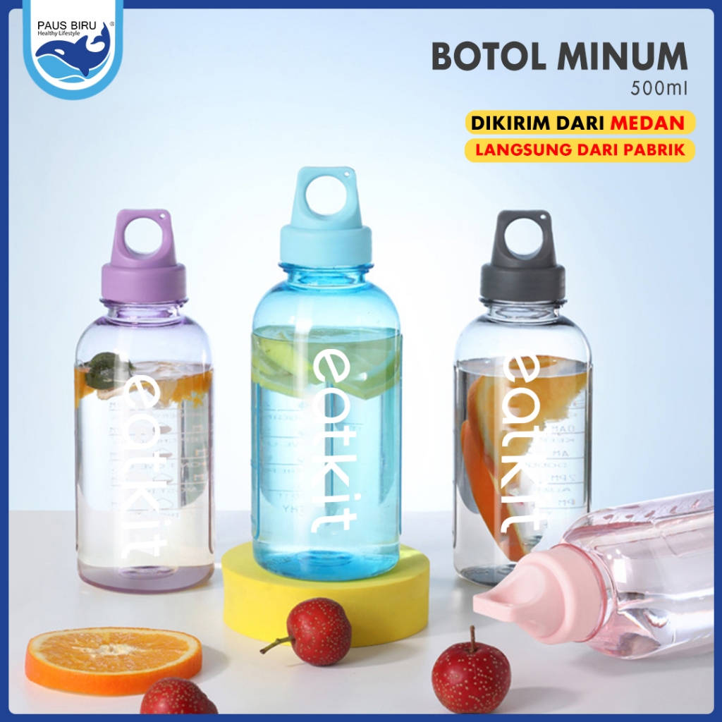 Jual Paus Biru - Botol Minum Sport 500ml Portable Tempat Minum Anak ...