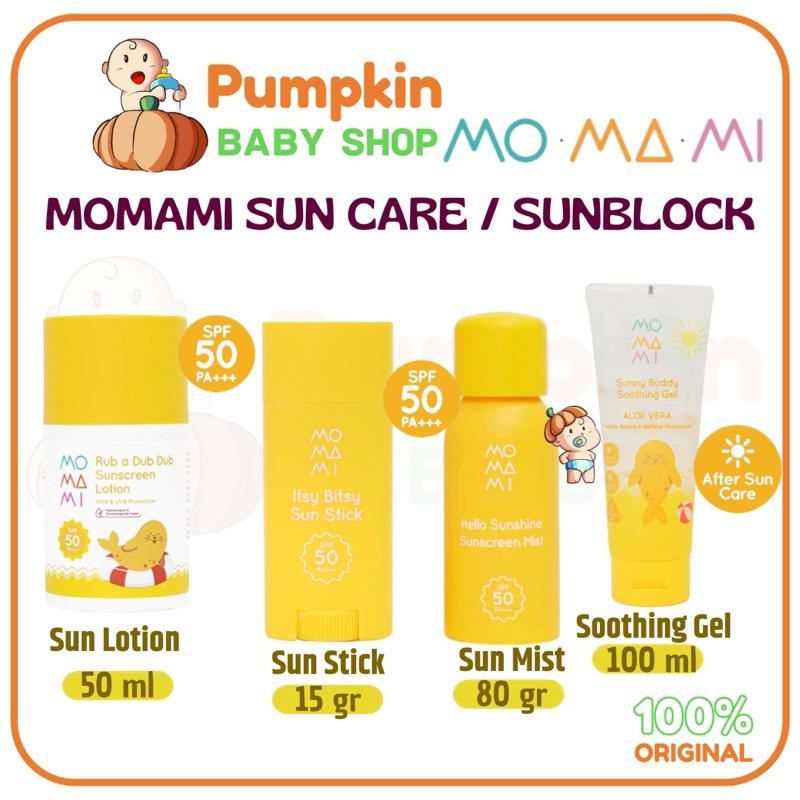 Jual MOMAMI Sunscreen bayi Anak / Momami Sunblok | Shopee Indonesia