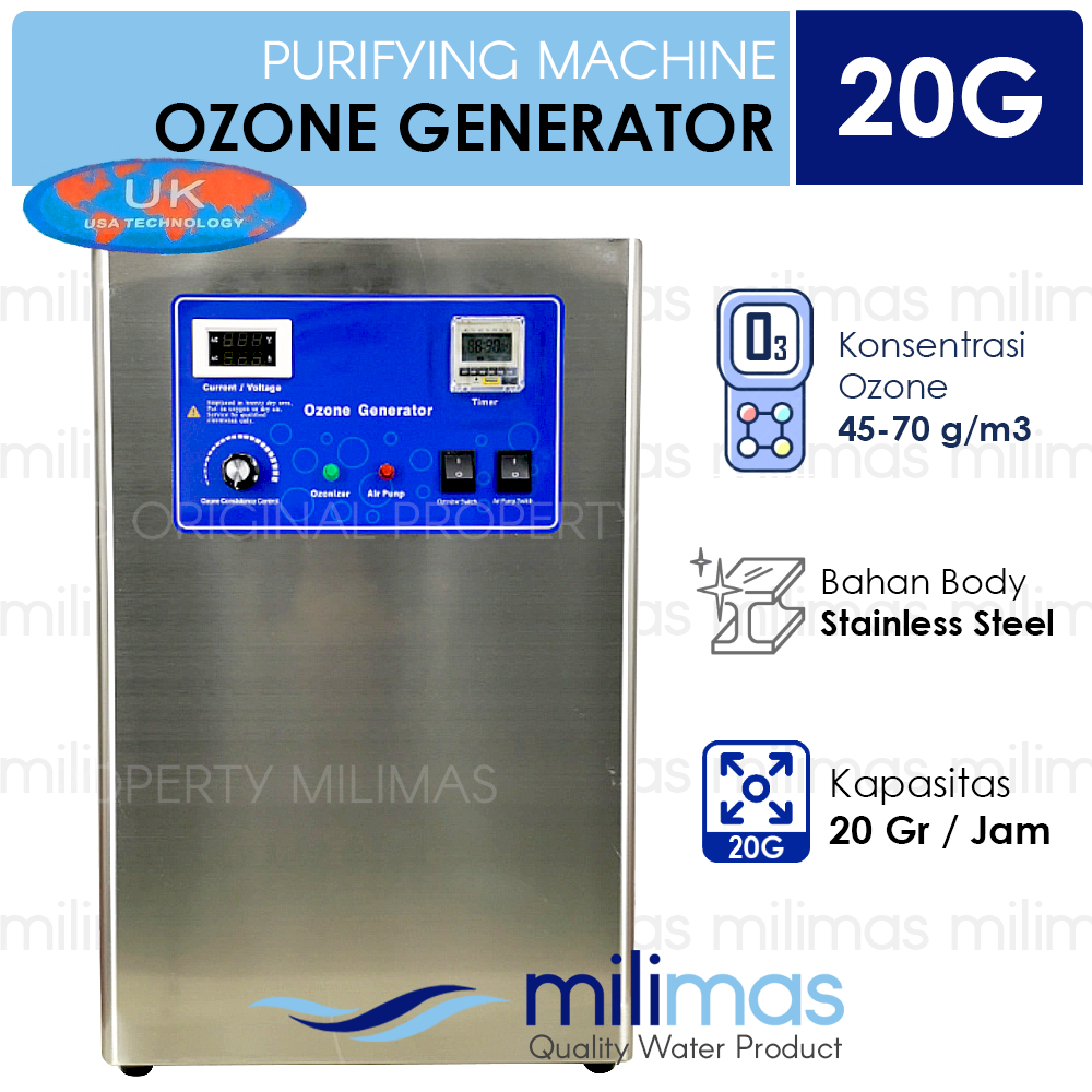 Jual MILI Ozon Generator Kapasitas 20G - Industrial Grade Mesin Dosing Ozon | Shopee Indonesia