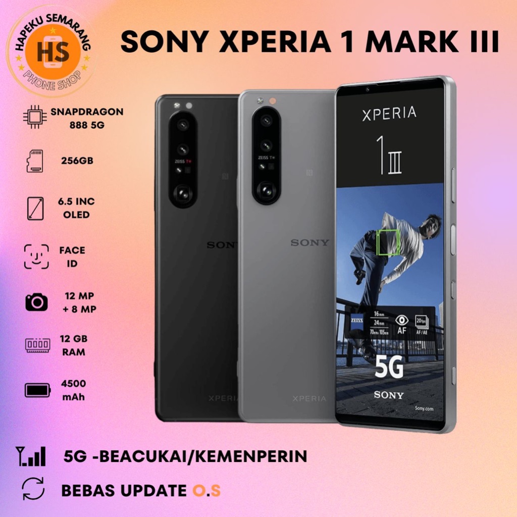 Jual Sony Xperia 1 Mark iii 12/256GB Super Mulus Like New Seperti Baru ...