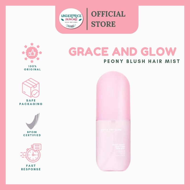 Jual Grace And Glow Peony Blush Heat Care Hair Mist | Shopee Indonesia