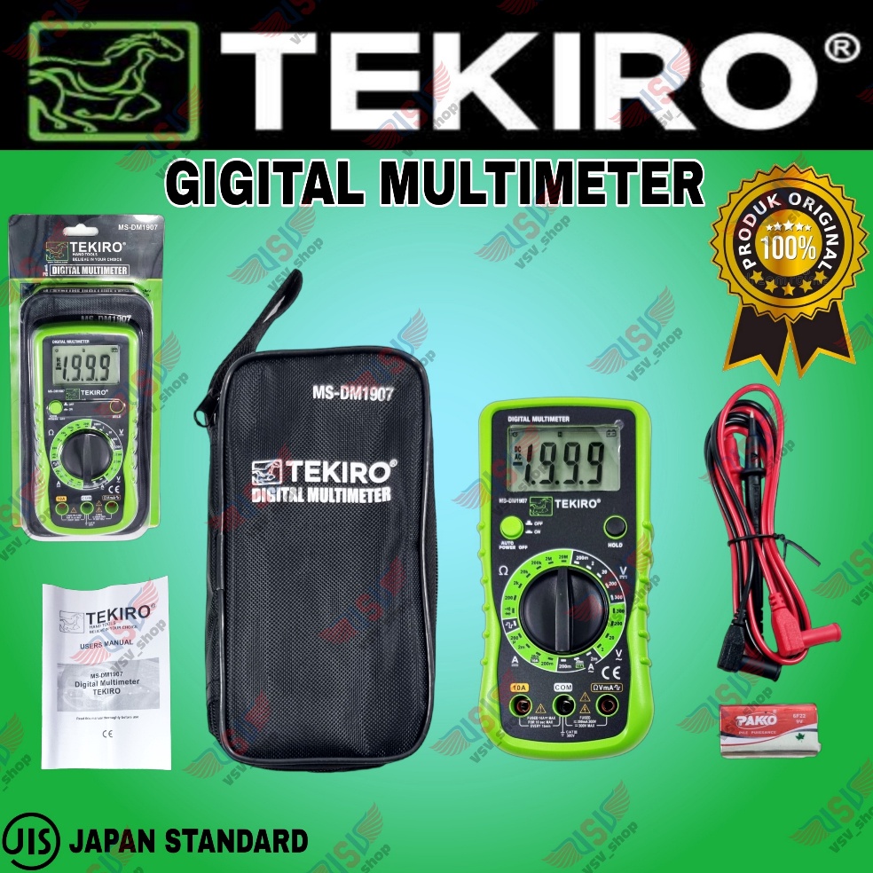 Jual Harga TERMURAAH TEKIRO Multitester Digital Multimeter Avometer ...
