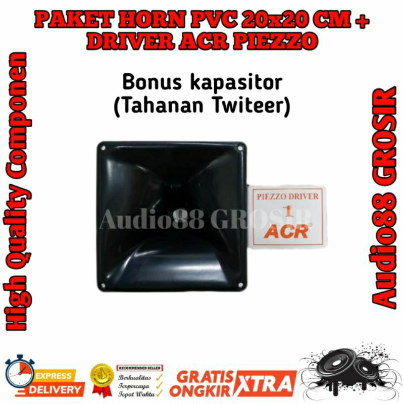 Jual PAKET HORN PVC 20X20 CM + DRIVER TWETER ACR POEZO ( BONUS ...
