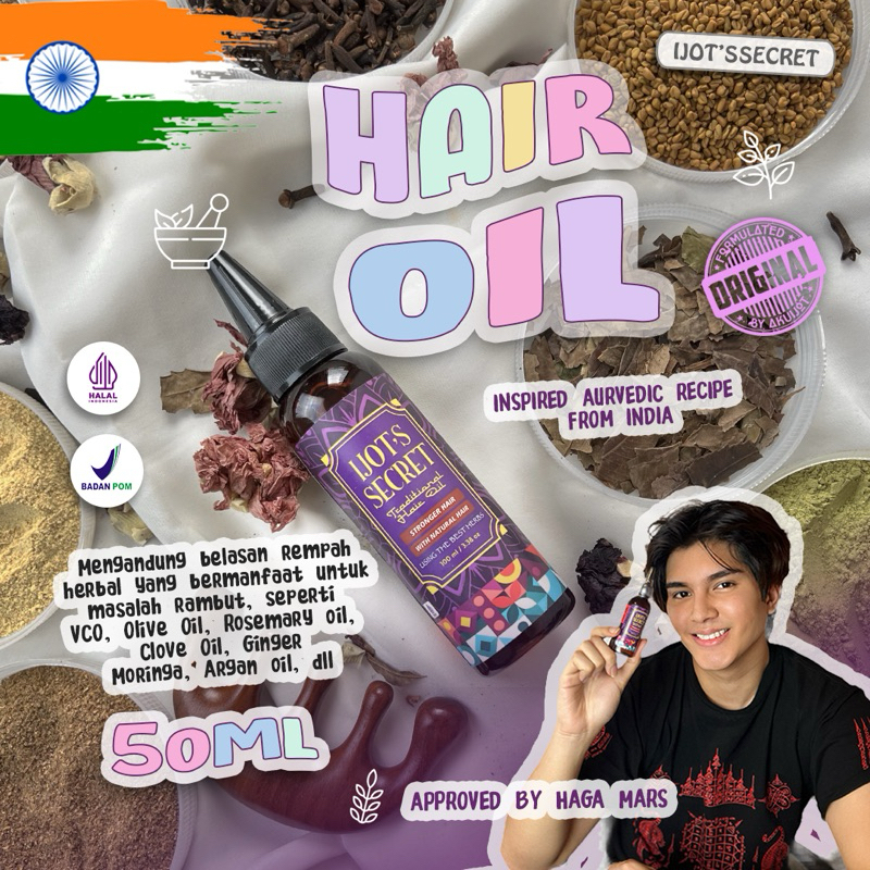Jual [OFFICIAL] Ijot’s Secret Hair Oil solusi Rontok dan Penyubur ...