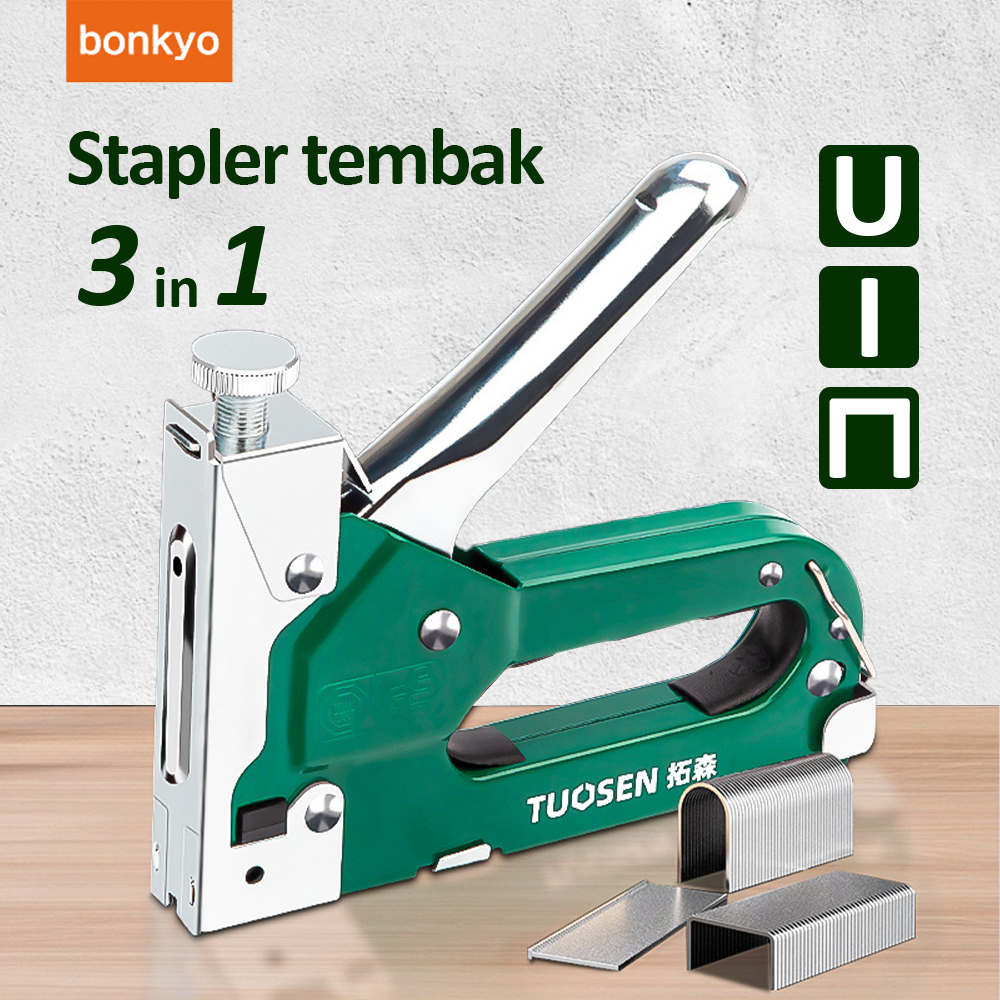 Jual Bonkyo Isi Staples tembak jok motor/Stapler tembak kayu gun paku ...