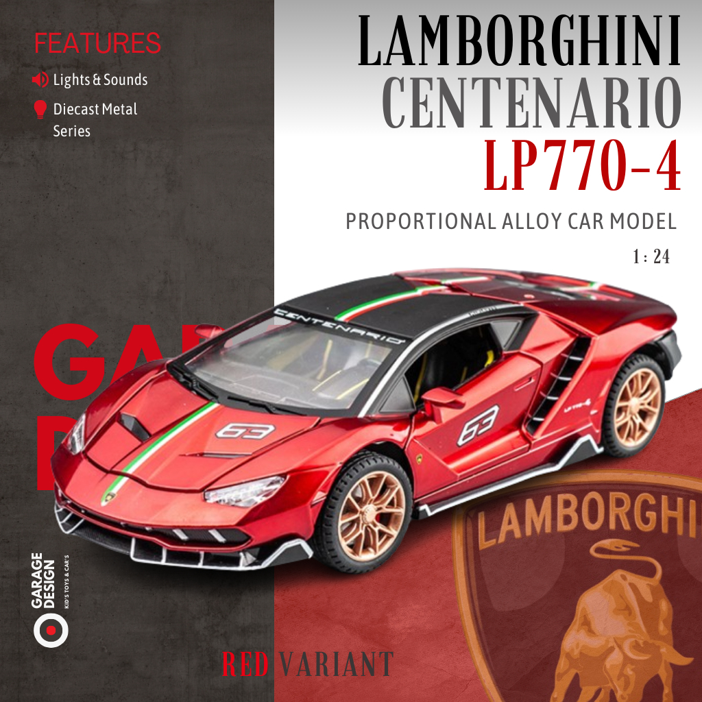 Jual Miniatur Diecast Mobil Lamborghini Centenario LP770-4 1:24 - Alloy ...