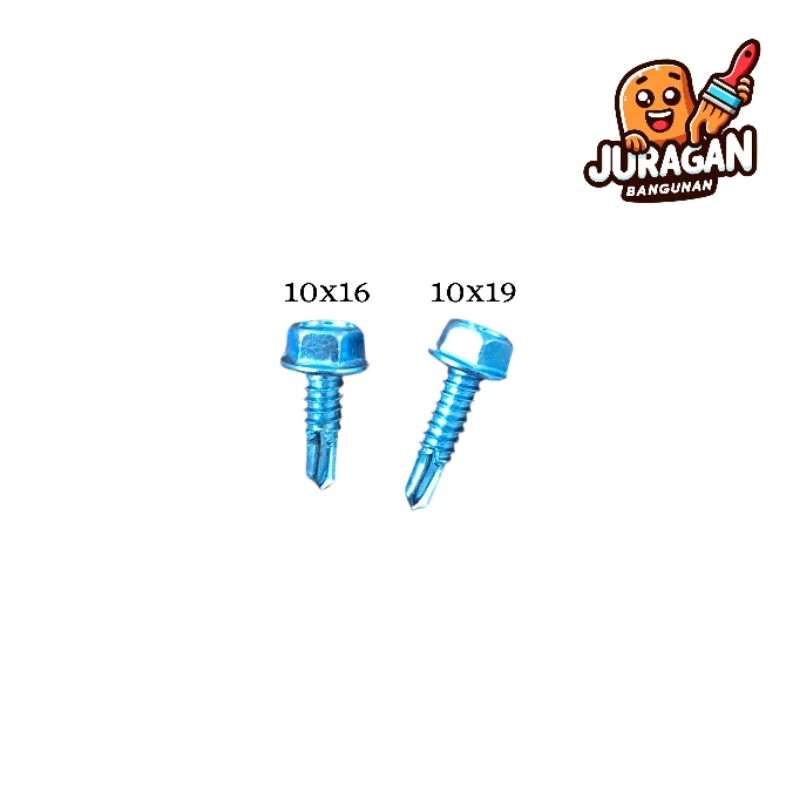 Jual (HARGA ECER) Baut Kanal LION Baut Truss Sekrup Skrup Baja Ringan ...