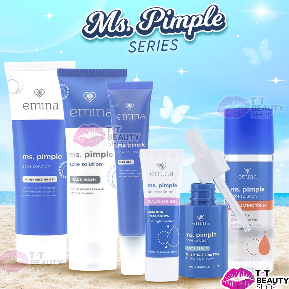 Jual Paket Irit Emina Ms Pimple SERIES SERIES MsPimple Acne Solutin ...