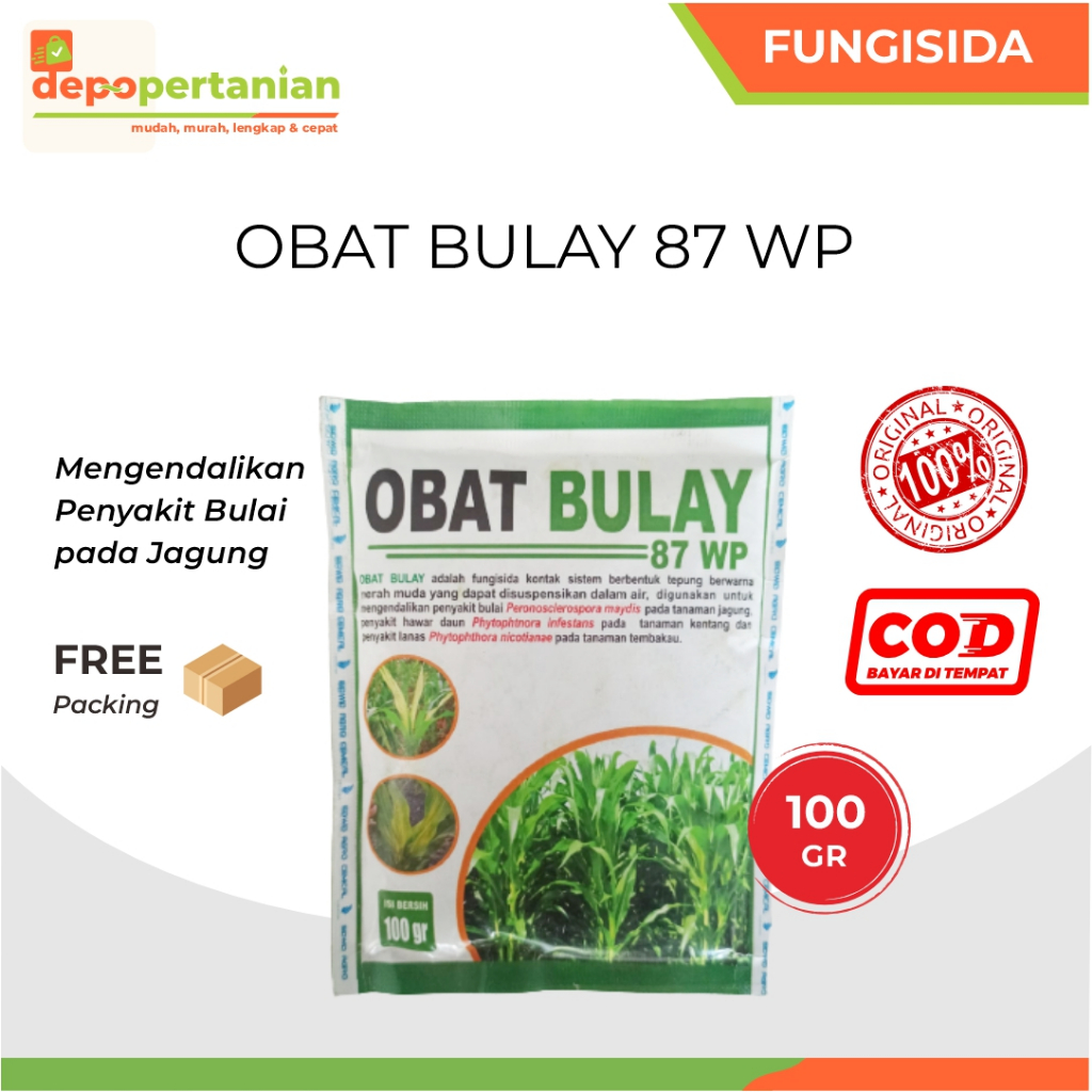 Jual Depo Pertanian - Obat Bulay 87 WP 100 gram Obat Bulai Jagung Hawar ...