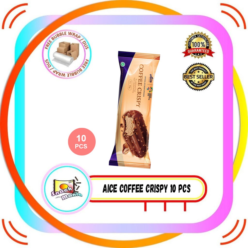 Jual AICE Ice Cream Coffee Crispy Stick ~ 45 gr x 10 pcs Es Krim Kopi ...